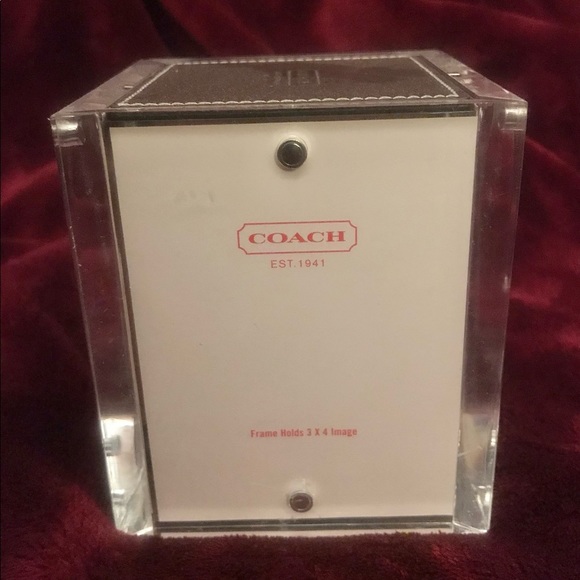Coach | Accents | Vintage Coach Acrylic Photo Cube | Poshmark